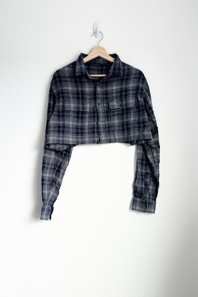 Vintage Reworked Cropped Flannel | Urban Outfitters
