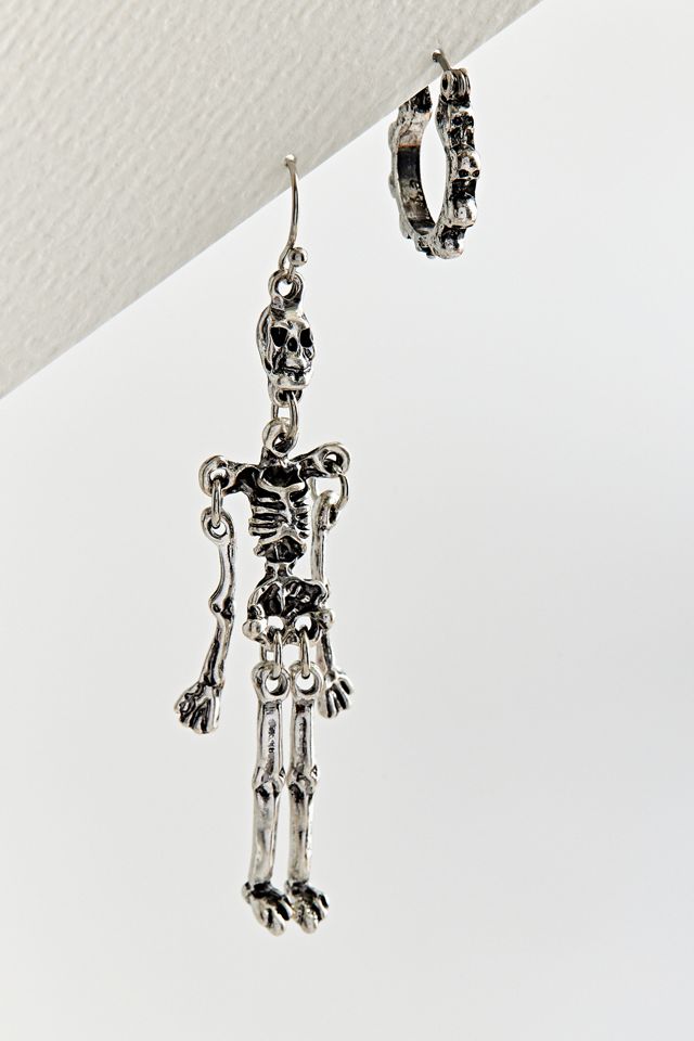 Skeleton & Hoop Earring Set | Urban Outfitters Canada