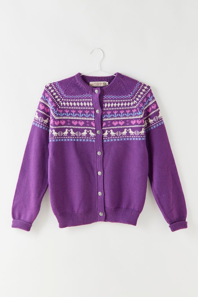 Vintage Patterned Cardigan | Urban Outfitters