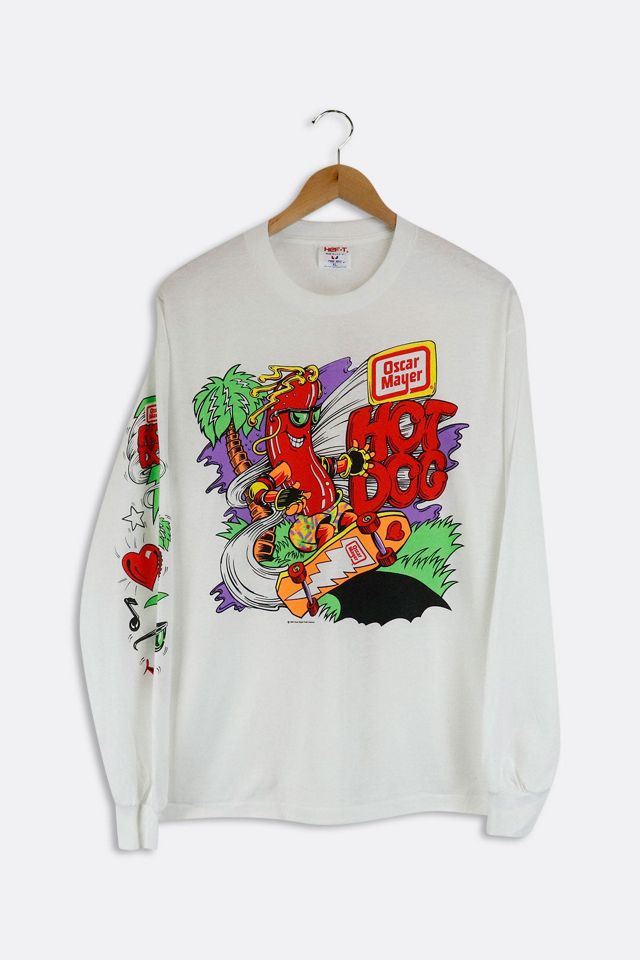 Vintage 1989 Oscar Mayer Wiener Long Sleeve T Shirt | Urban Outfitters