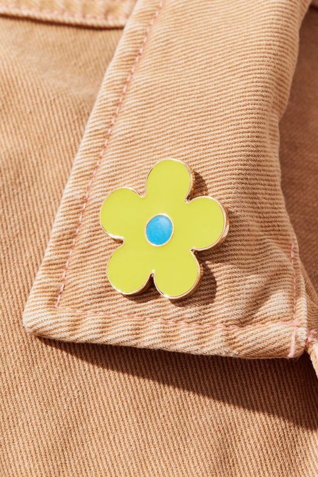 Groovy Flower Enamel Pin | Urban Outfitters