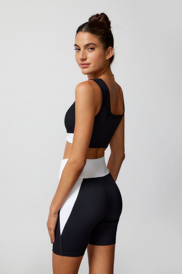 Year Of Ours Gia Ribbed Colorblock Cropped Top | Urban Outfitters
