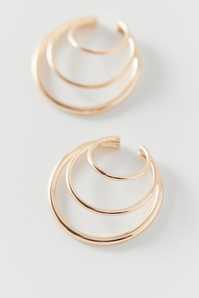 Triple Hoop Ear Cuff Set | Urban Outfitters