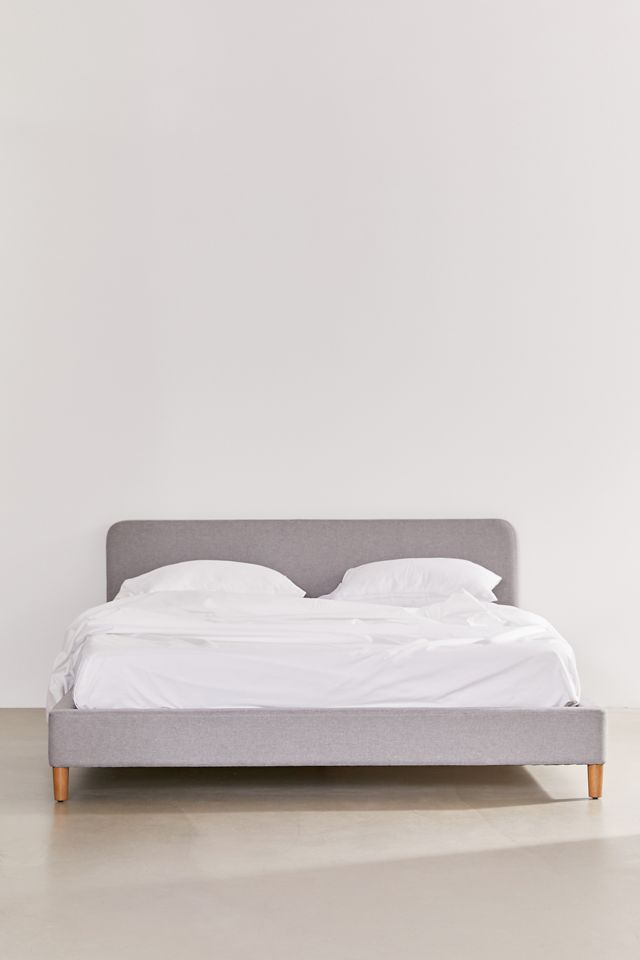Riley Performance Linen Platform Bed | Urban Outfitters
