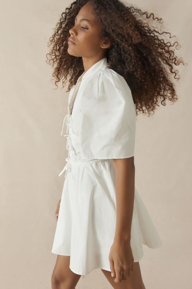 En Saison Felice Mini Dress Puff Sleeve Mini Dress | Urban Outfitters
