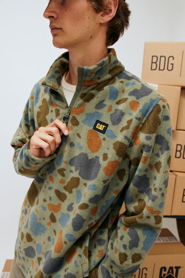 CAT X BDG UO Exclusive Half Zip Pile Fleece Sweatshirt | Urban Outfitters