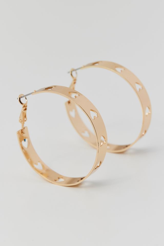 Heart Icon Hoop Earring | Urban Outfitters