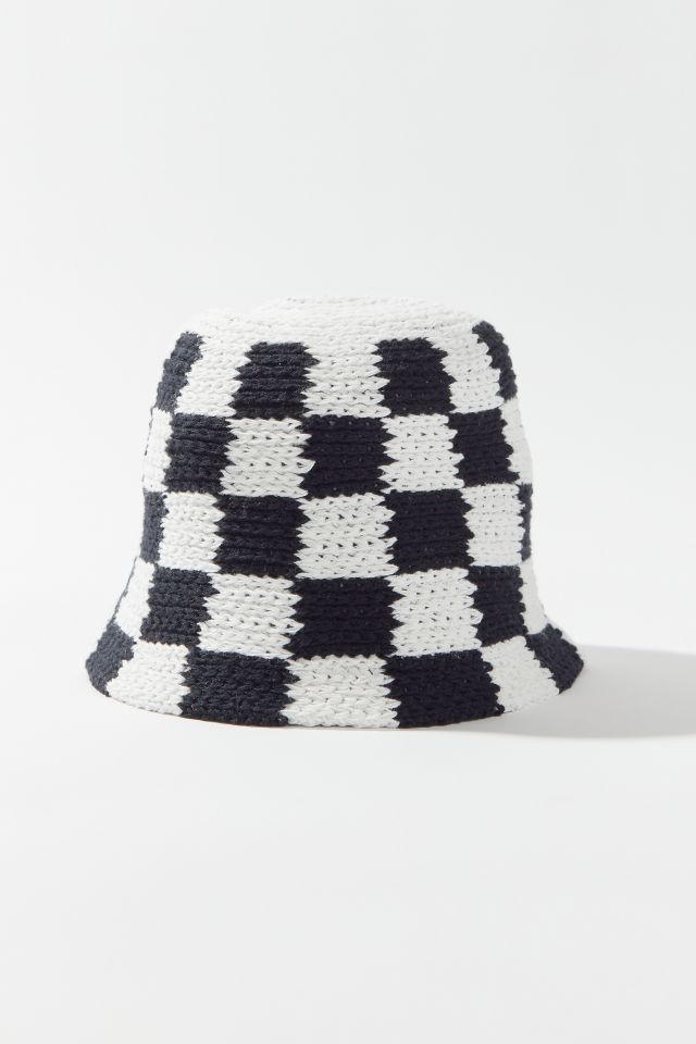 Checkered Crochet Bucket Hat | Urban Outfitters Canada