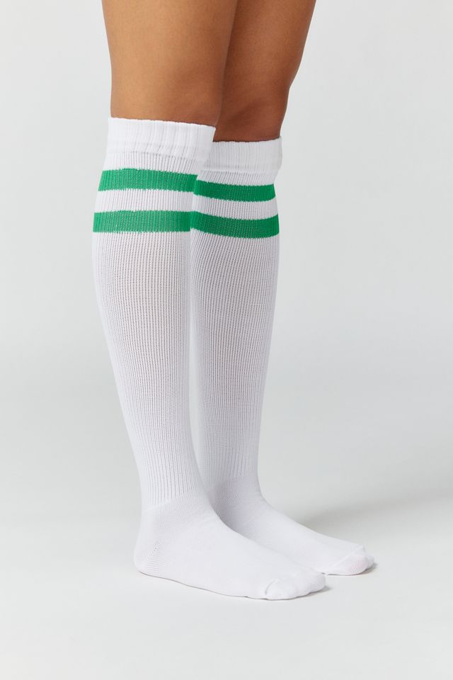 Striped Ribbed Knee-High Sock | Urban Outfitters