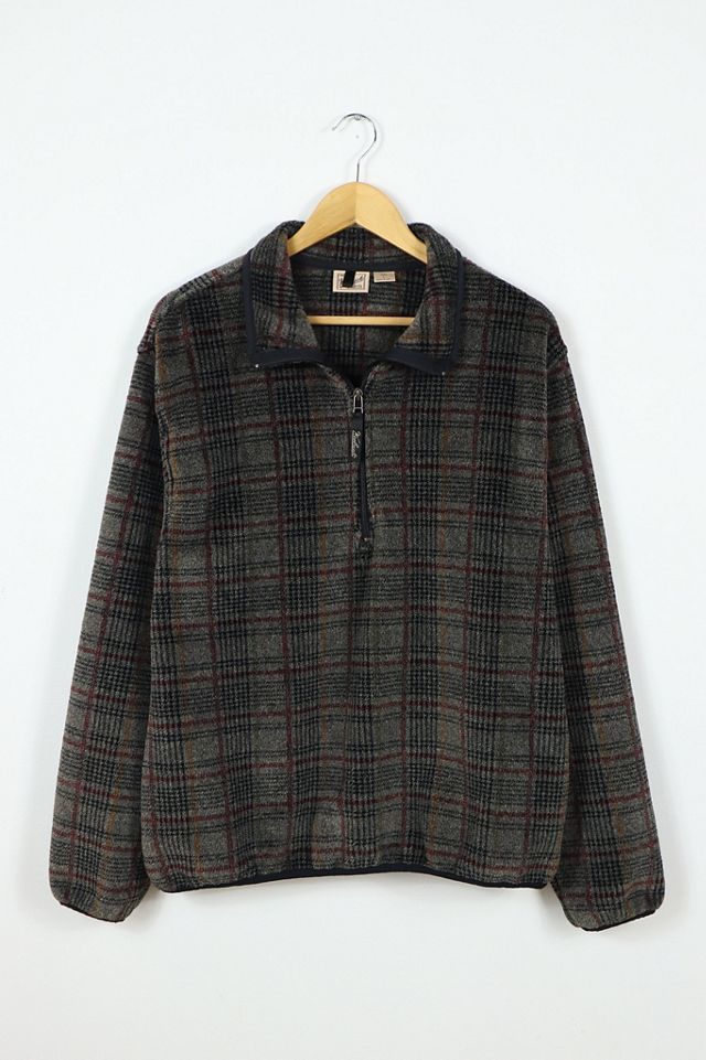 Vintage Woolrich Grey Quarter Zip Fleece Jacket | Urban Outfitters