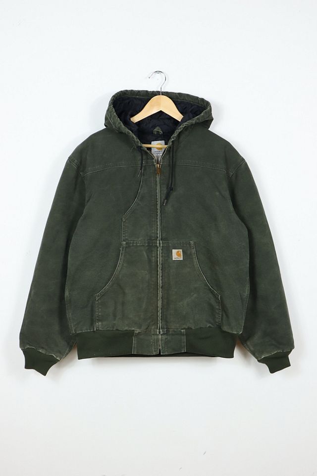 Vintage Carhartt Green Hooded Jacket | Urban Outfitters