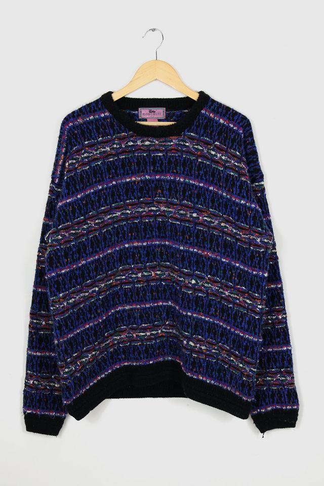 Vintage Grey Pattern Sweater | Urban Outfitters