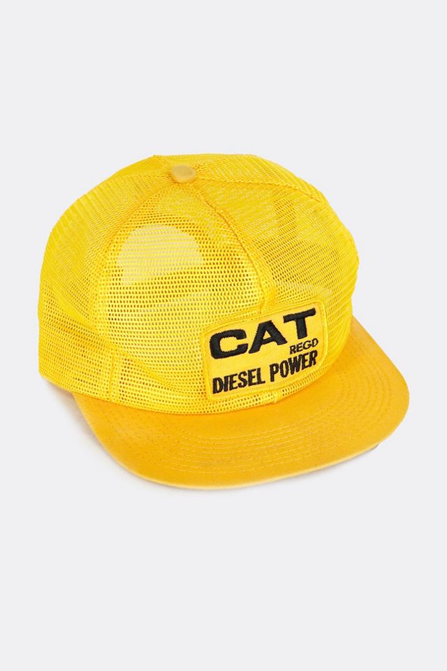 Vintage Cat Diesel Power Snapback Trucker Hat | Urban Outfitters