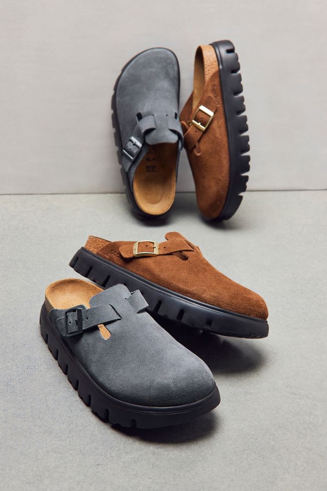 Birkenstock Women's Papillio Boston Chunky Suede Clog | Urban Outfitters
