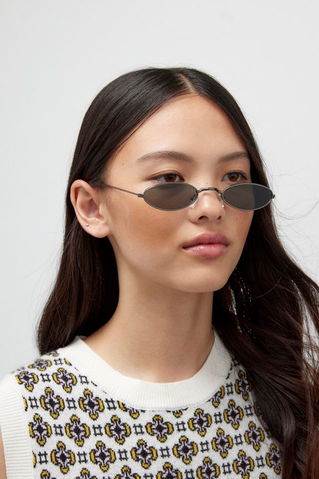 PJ Micro Metal Oval Sunglasses | Urban Outfitters