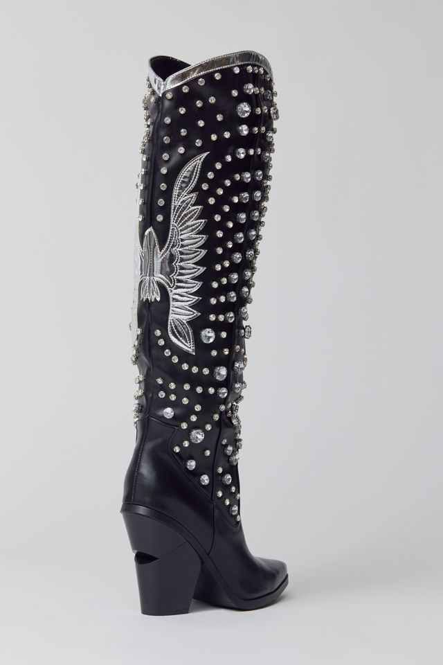 Azalea Wang Upbeat Rhinestone Cowboy Boot | Urban Outfitters
