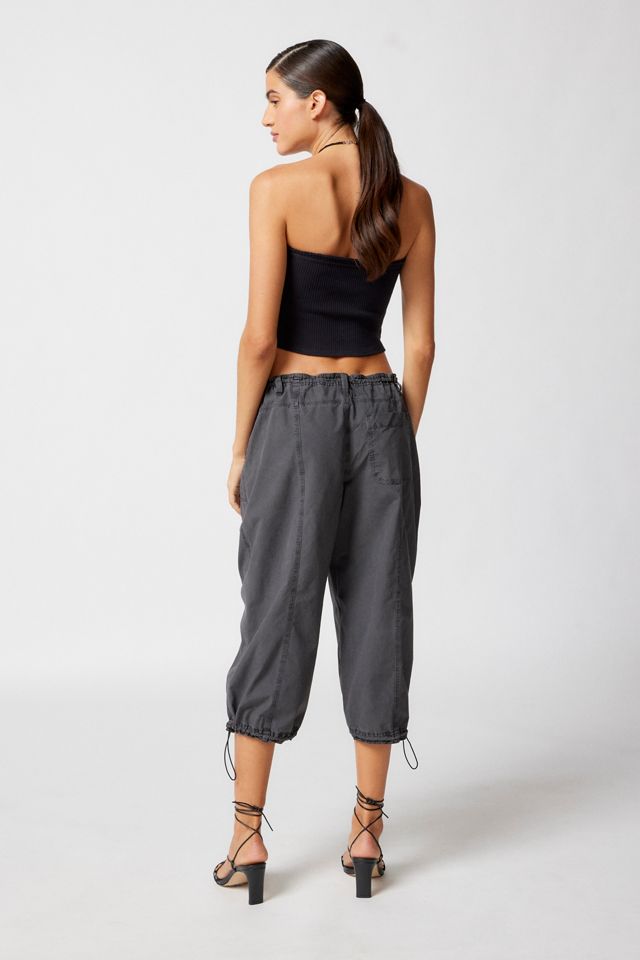 UO Dana Drawstring Capri Pant | Urban Outfitters