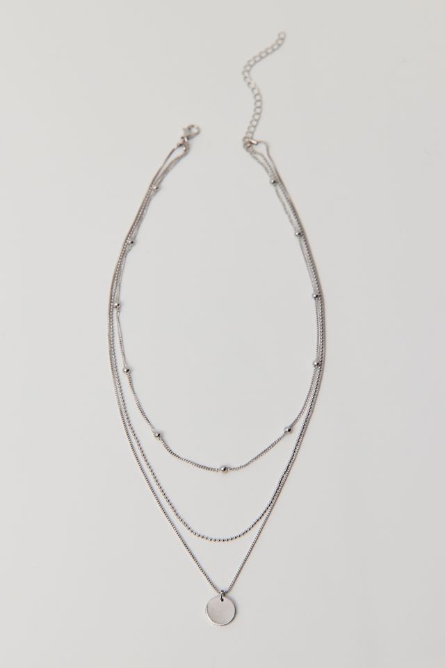 Delicate Disc Layering Necklace | Urban Outfitters