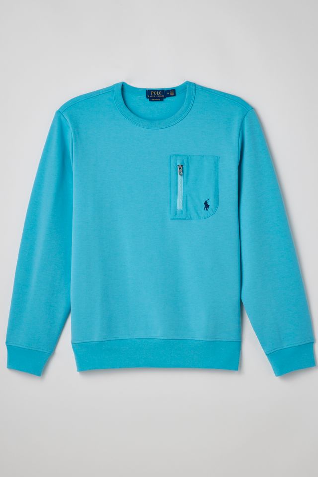 Polo Ralph Lauren Double Knit Pocket Crew Neck Sweatshirt | Urban ...