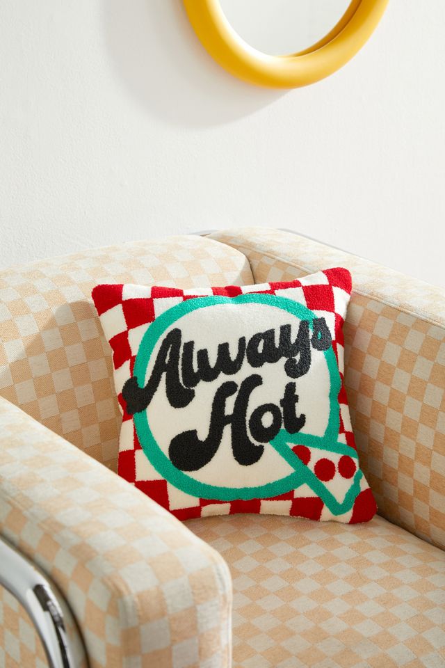 Hot & Ready Pizza Throw Pillow | Urban Outfitters