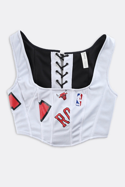 Frankie Collective Rework Bulls NBA Corset 007 | Urban Outfitters