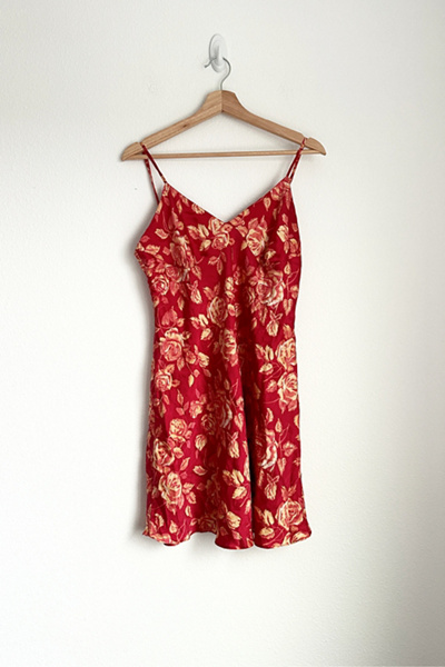 Vintage Silk Night Time Dress | Urban Outfitters