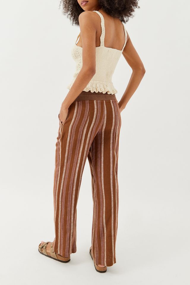 UO Costa Low-Rise Linen Pant | Urban Outfitters