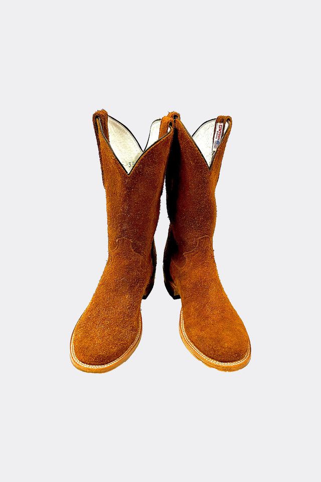 Vintage 1980's Deadstock Cowtown Boots Suede Leather Cowboy Boots ... Vintage 1980's Deadstock Cowtown Boots Suede Leather Cowboy Boots ...