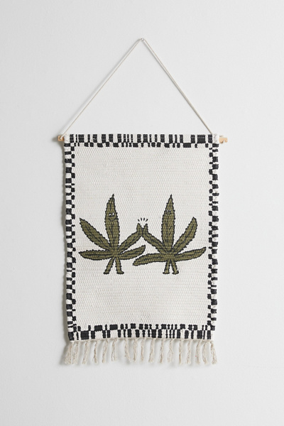 Happy Leaf High Five Wall Hanging | Urban Outfitters