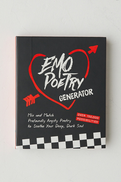Emo Poetry Generator By Chronicle Books | Urban Outfitters
