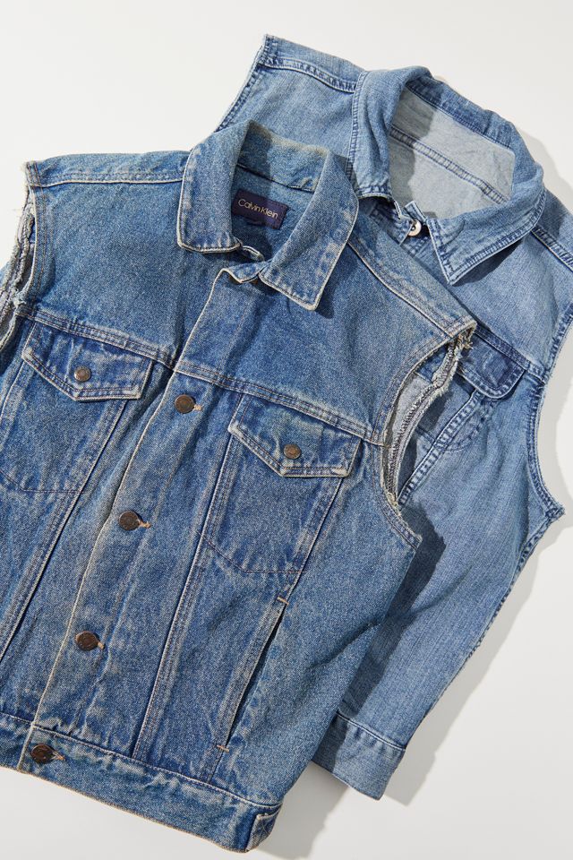 Urban Renewal Vintage Denim Trucker Vest | Urban Outfitters