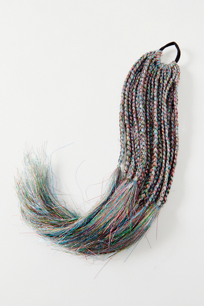 Rainbow Koala Tinsel Braided Ponytail Hair Extensions | Urban Outfitters