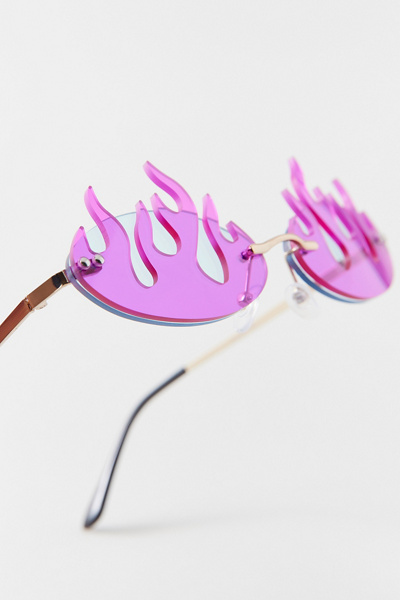Flaming Oval Sunglasses | Urban Outfitters