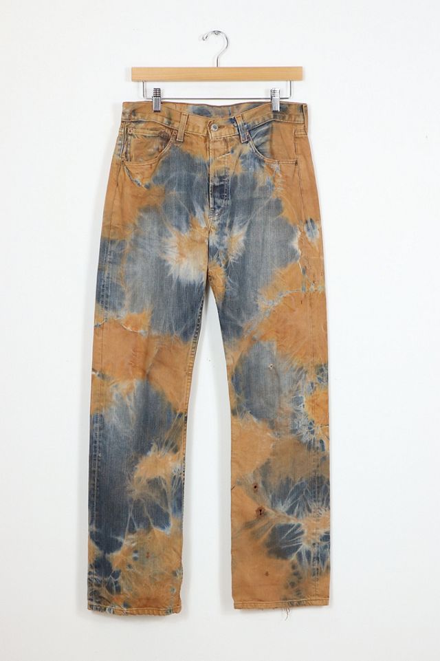 Vintage Reworked Rust Dyed 501 Levi's Button Fly Jeans | Urban Outfitters