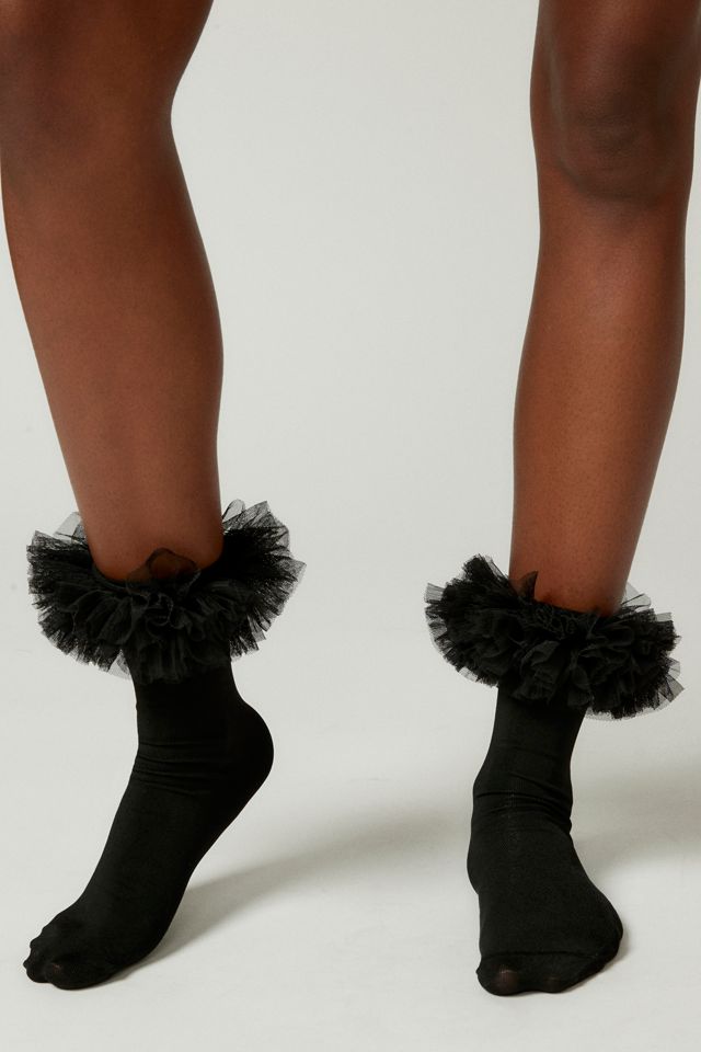 Happy Socks Marry Me Ruffle Crew Sock | Urban Outfitters