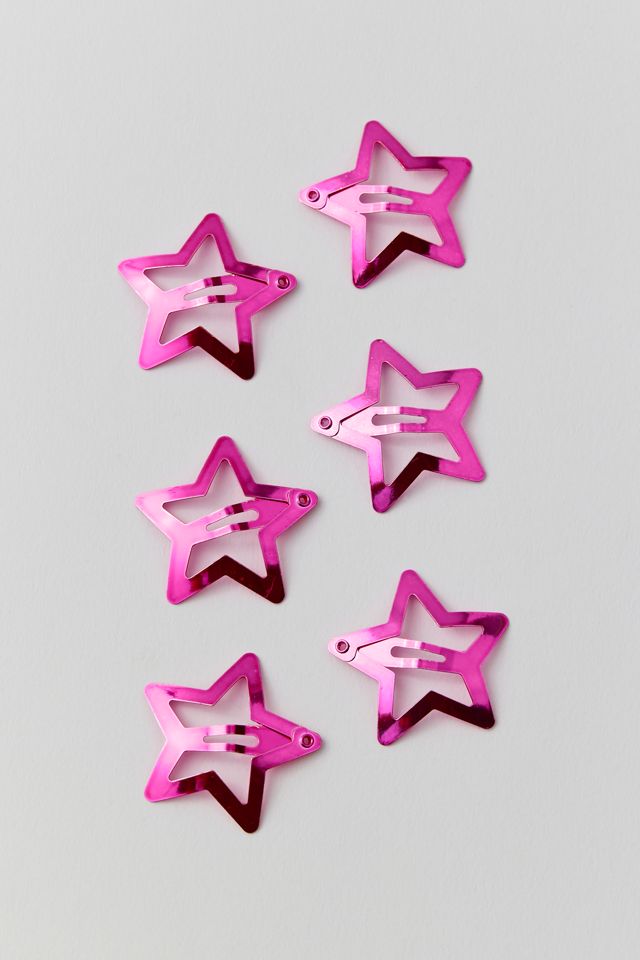 Star Metal Snap Clip 6-Pack Set | Urban Outfitters