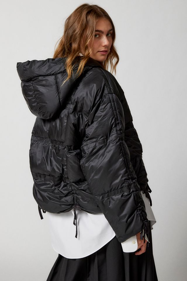 iets frans… Quilted Ruched Puffer Jacket | Urban Outfitters