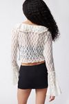 UO Gossamer Crochet Flyaway Top | Urban Outfitters