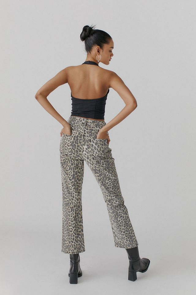 BDG Leopard Kick Flare Jeans | Urban Outfitters