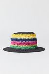 Striped Straw Bucket Hat | Urban Outfitters