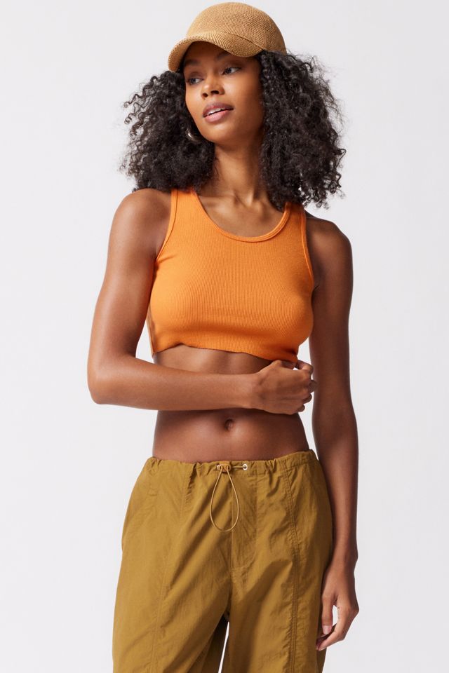 Urban Renewal Remade Overdyed Raw Cropped Tank Top | Urban Outfitters