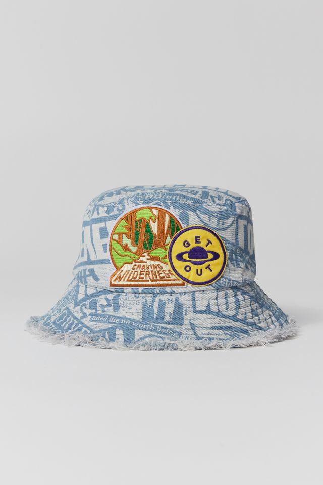 Patched Newspaper Bucket Hat | Urban Outfitters