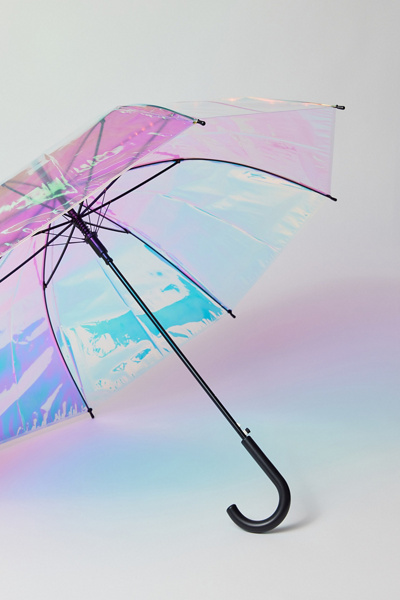 Iridescent Stick Umbrella | Urban Outfitters