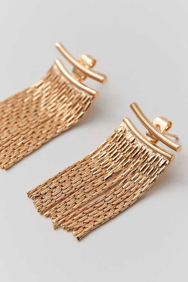 Fringe Front/Back Earring | Urban Outfitters