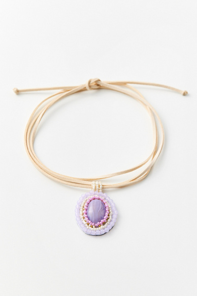 Saffron Stone Corded Necklace | Urban Outfitters Canada