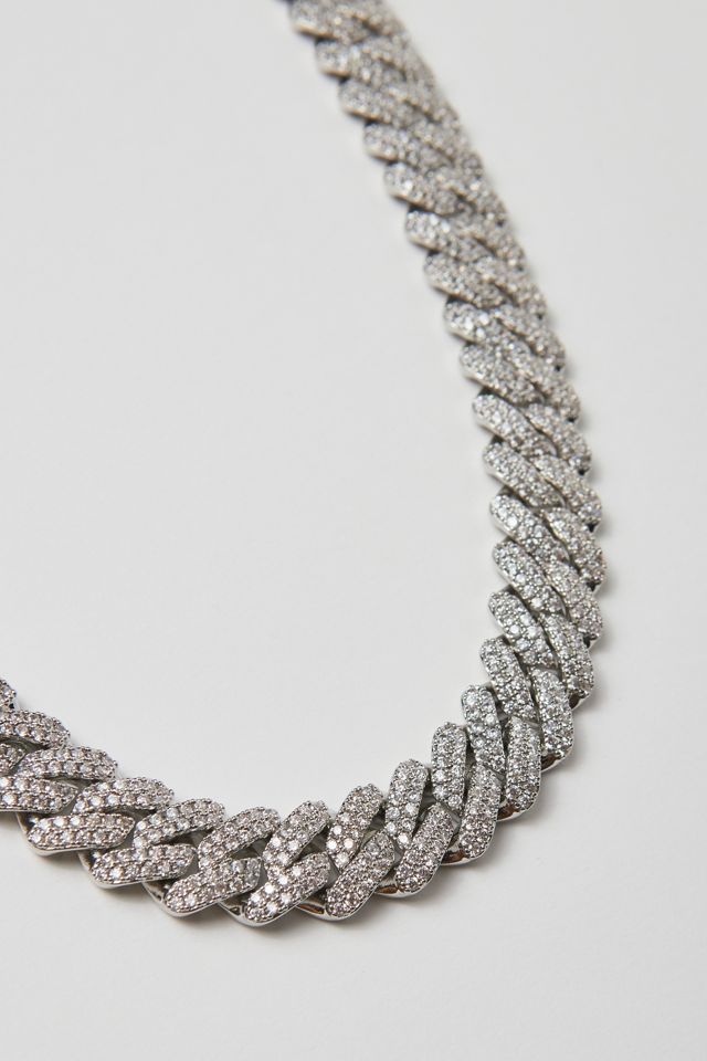 King Ice 12MM Iced Diamond Miami Cuban Chain Link Necklace | Urban ...