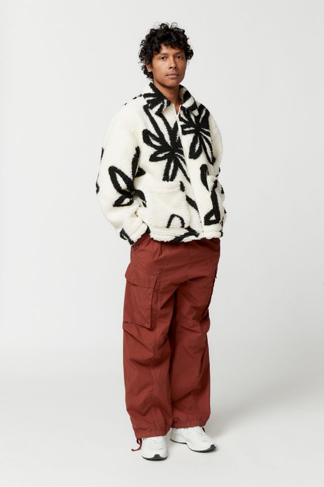 OBEY Portions Piled Fleece Jacket | Urban Outfitters
