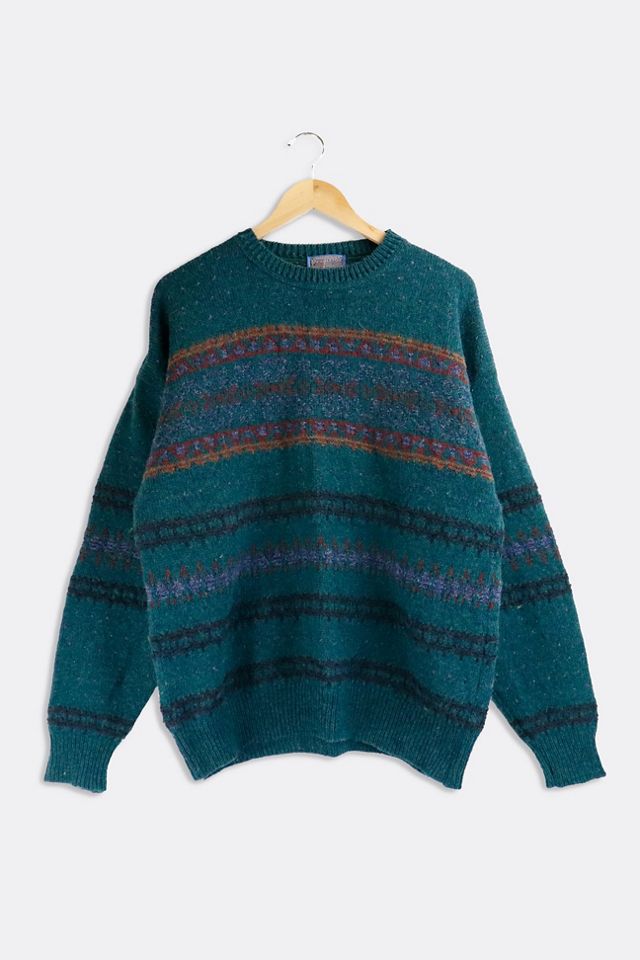 Vintage Pendleton Wool Knit Patterned Sweater | Urban Outfitters