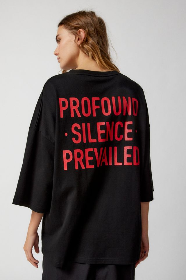 Tee Library Silence Oversized Tee | Urban Outfitters