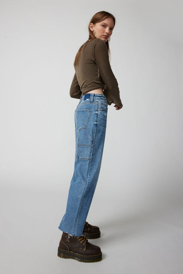 Daze Denim Sundaze Cropped High-Rise Utility Jean | Urban Outfitters